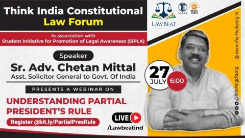 LawBeat | [Live Event] Talk on "Understanding Partial President's Rule ...